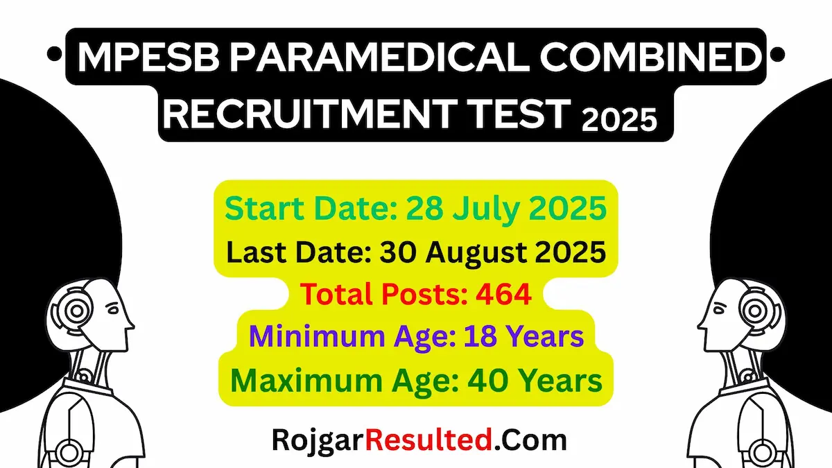 MPESB Paramedical Various Post Online Form 2025 - Extended